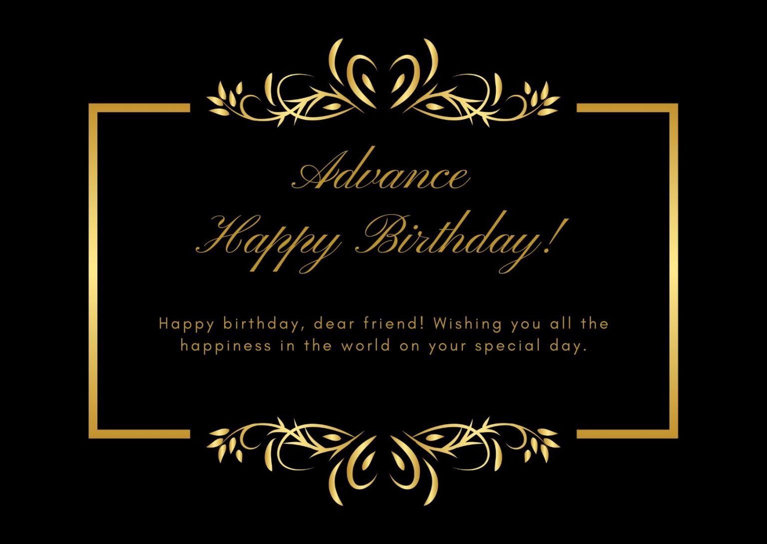 Advance Happy Birthday Images and Wishes