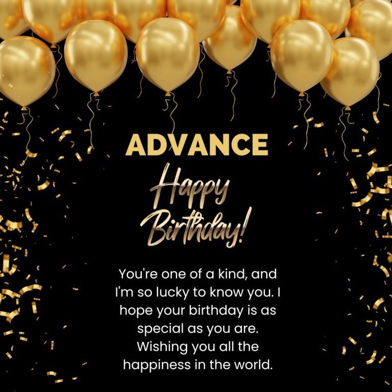 Advance Happy Birthday Images and Wishes
