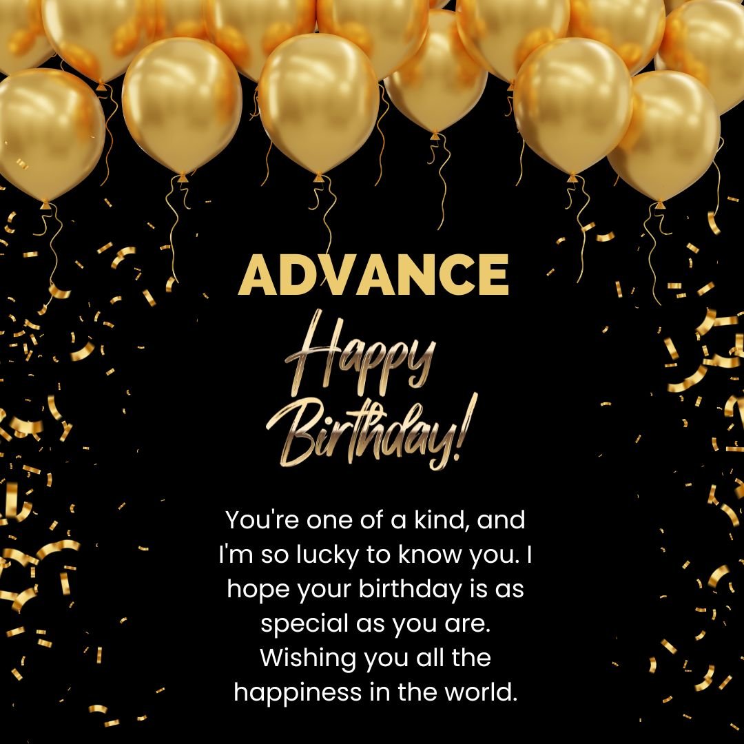Advance Happy Birthday Images and Wishes