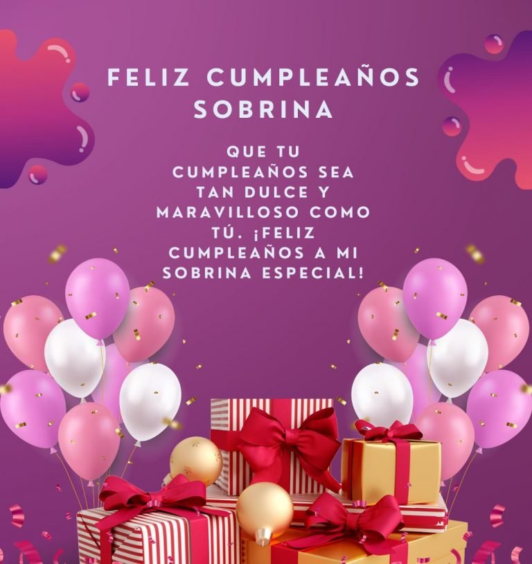 Feliz Cumpleanos Sobrina Tarjetas y Frases
